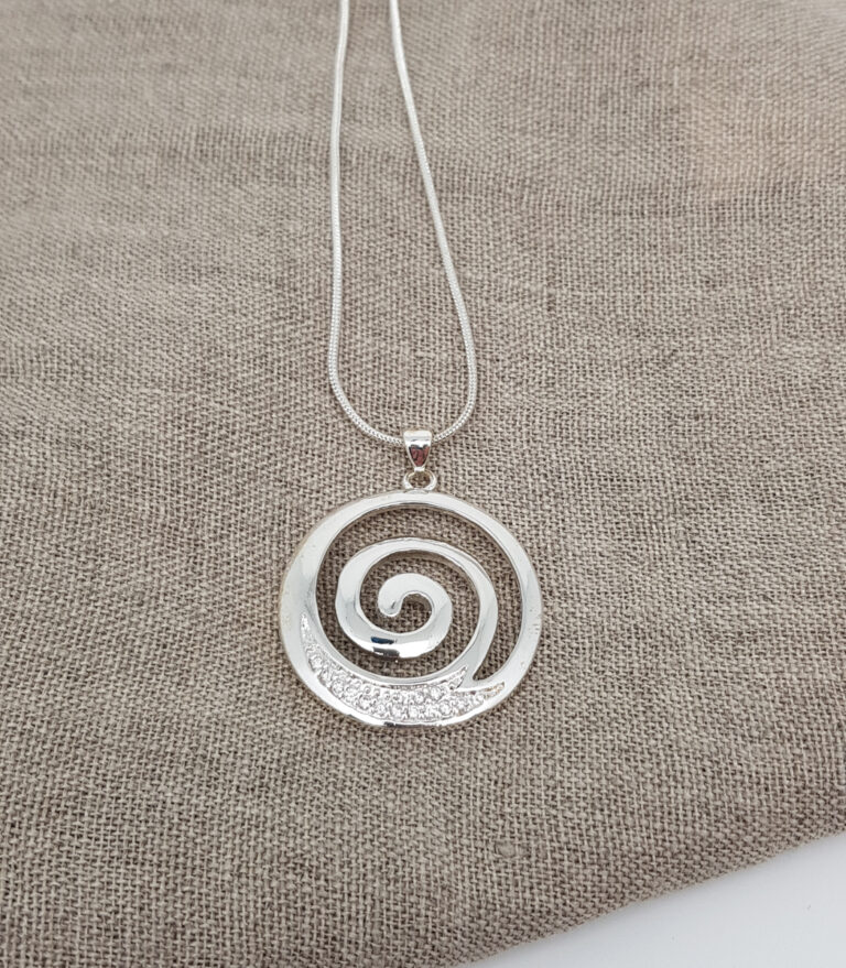 Halskette u. Ohrhänger "Spirale" - Spiralen Shop